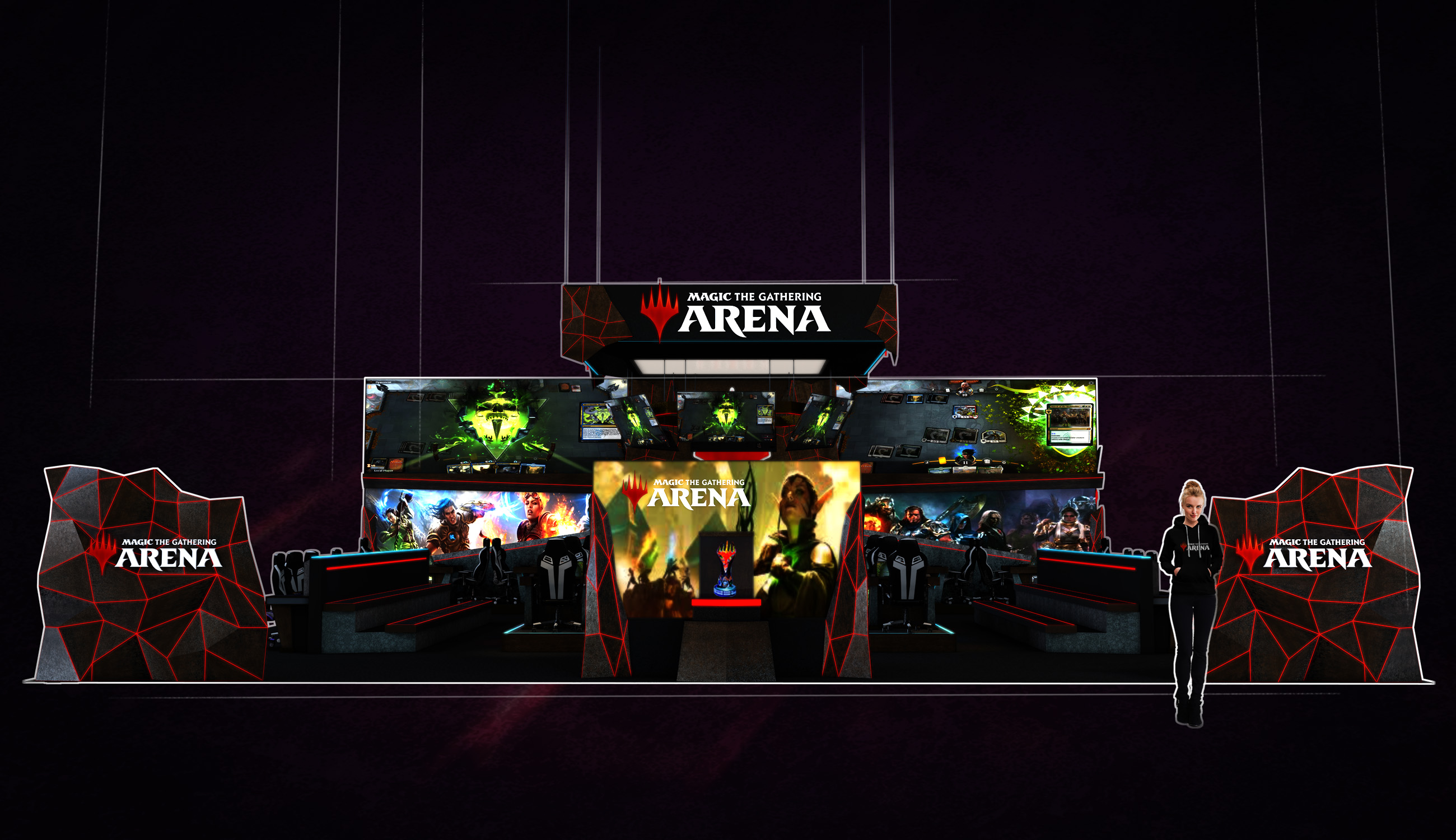 Pax East booth concept for Magic the Gathering by Jameson Klug at ...