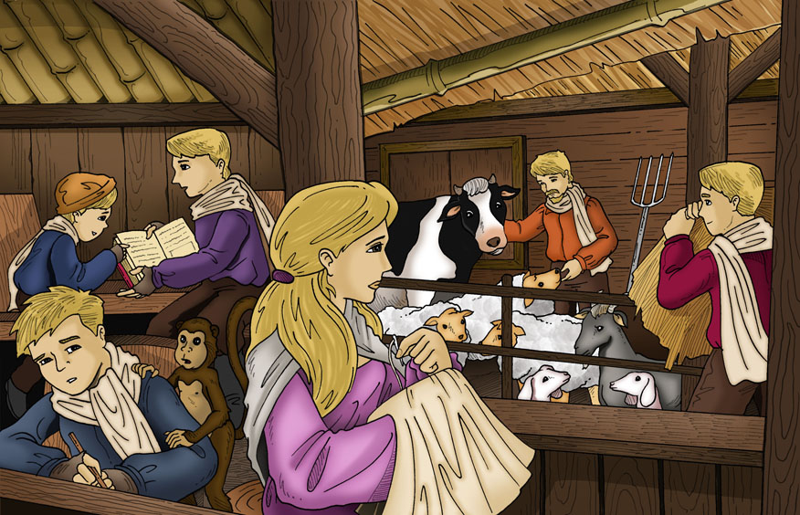 Swiss Family Robinson by R.M.Florendo / book illustrator at Coroflot.com