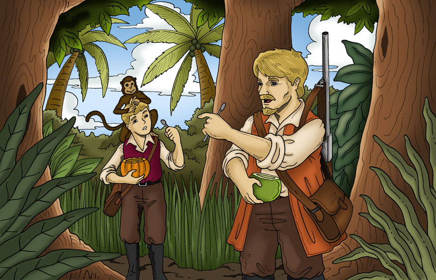 Swiss Family Robinson by R.M.Florendo / book illustrator at Coroflot.com