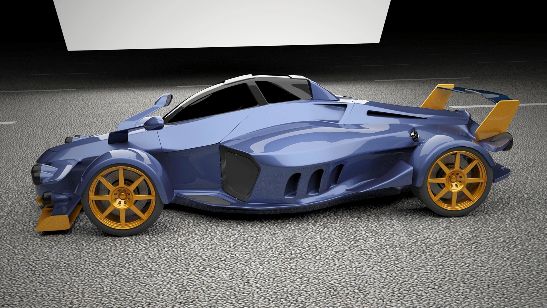 Concept car renderings with Simlab render by Nikola Novak at Coroflot.com