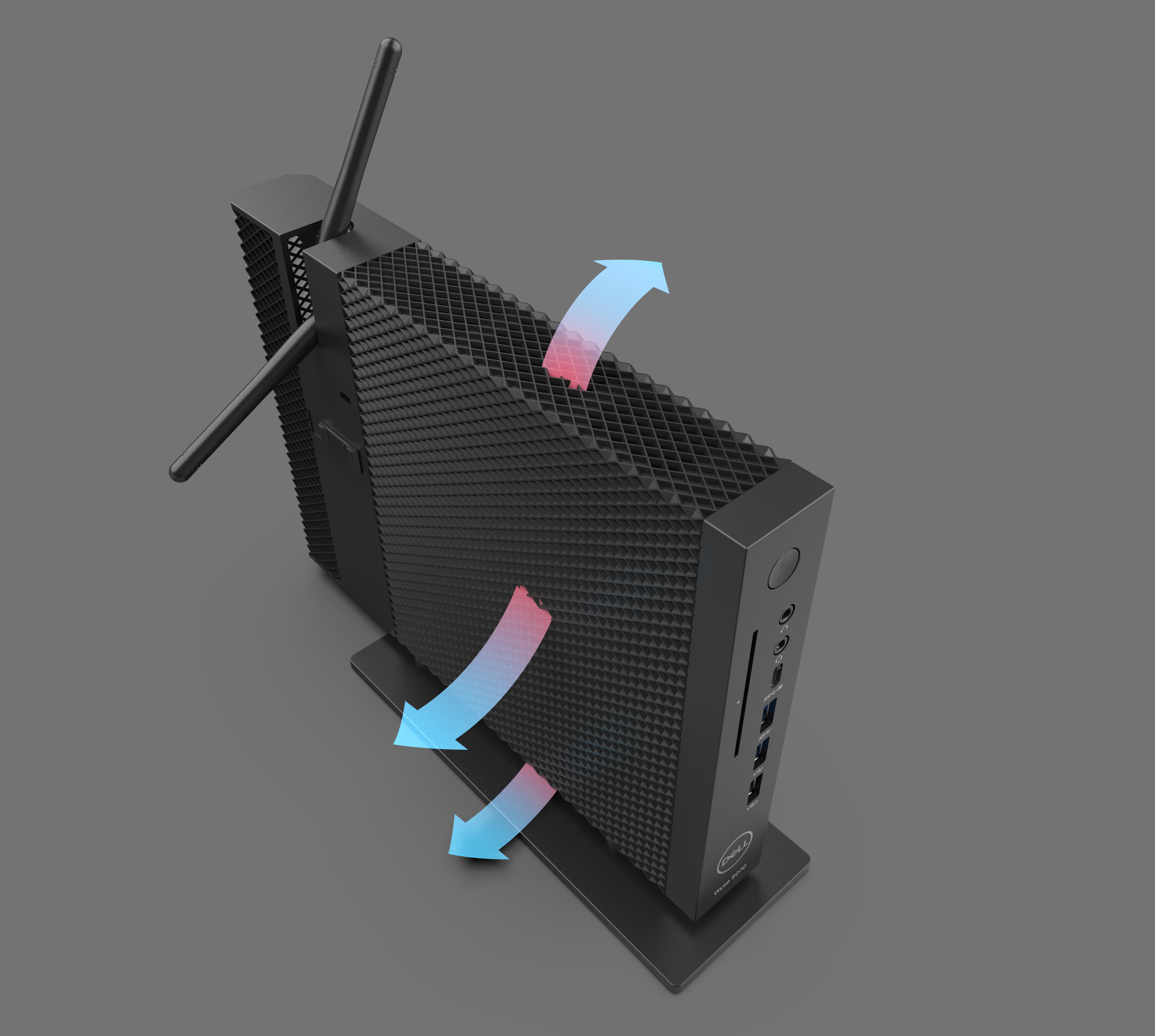 Dell Wyse 5070 and mounting accessories by Sachin Mistry at Coroflot.com