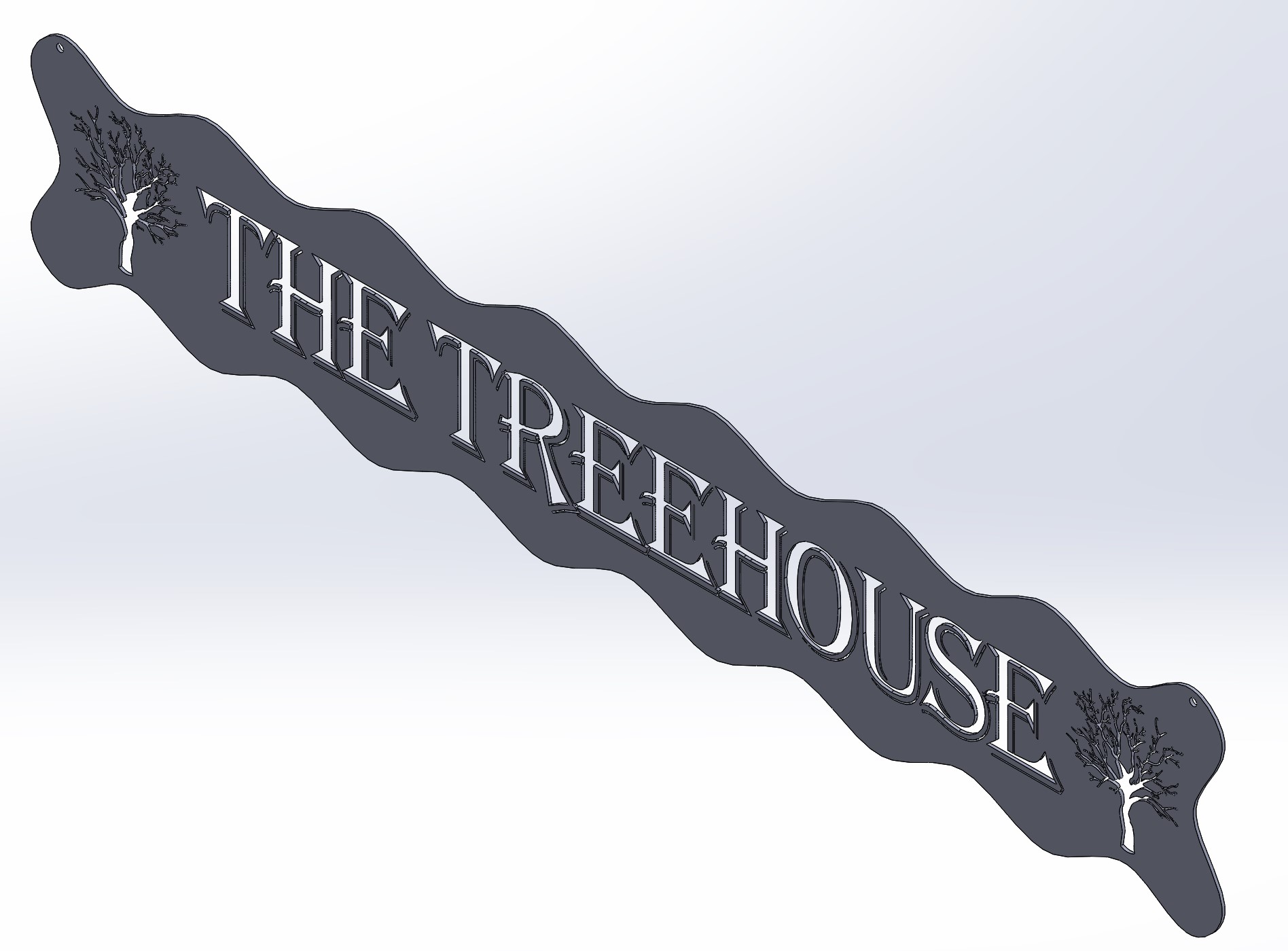 Treehouse Sign by Ian Dansereau at Coroflot.com
