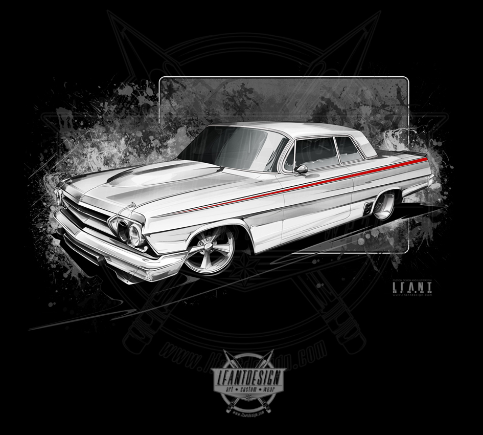 1962 Impala project street rod rendering by Bartosz Janiszewski at ...