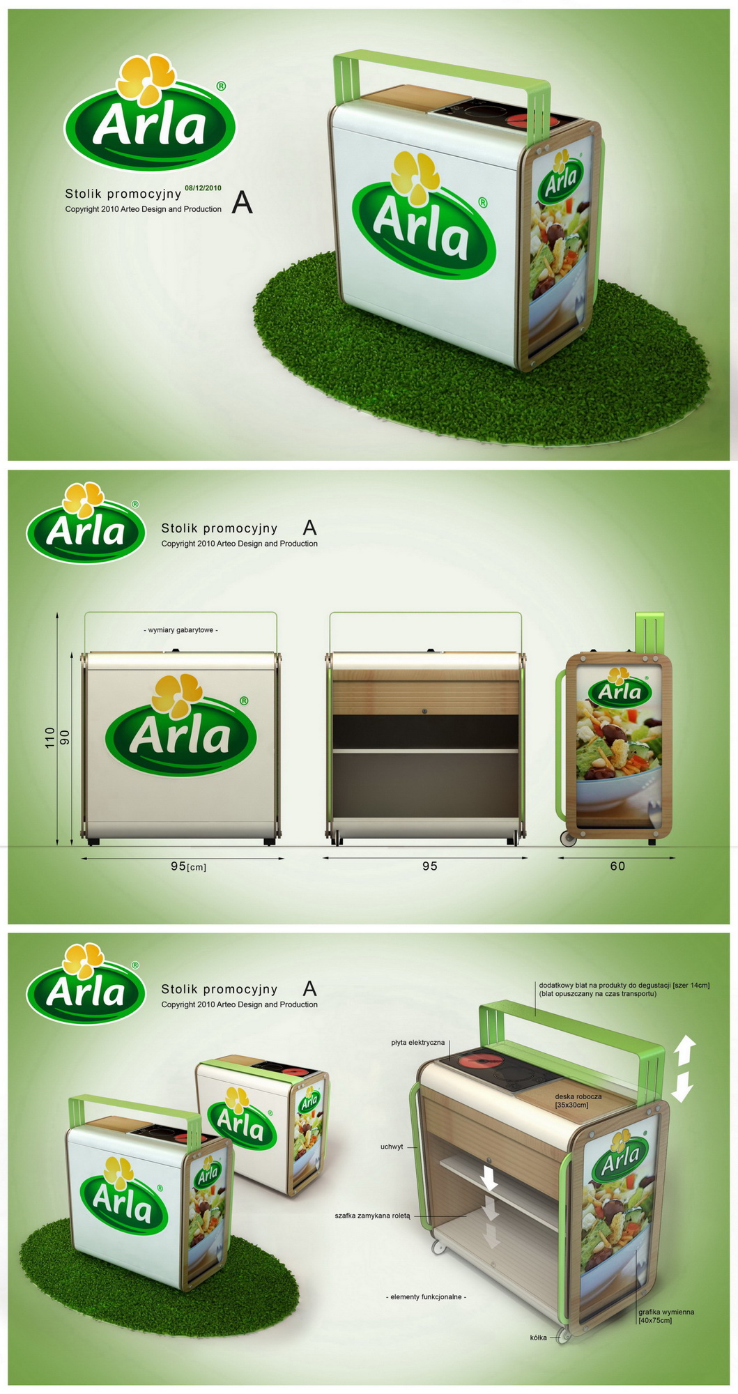 Promo stands by Tomek Jarosz at Coroflot.com