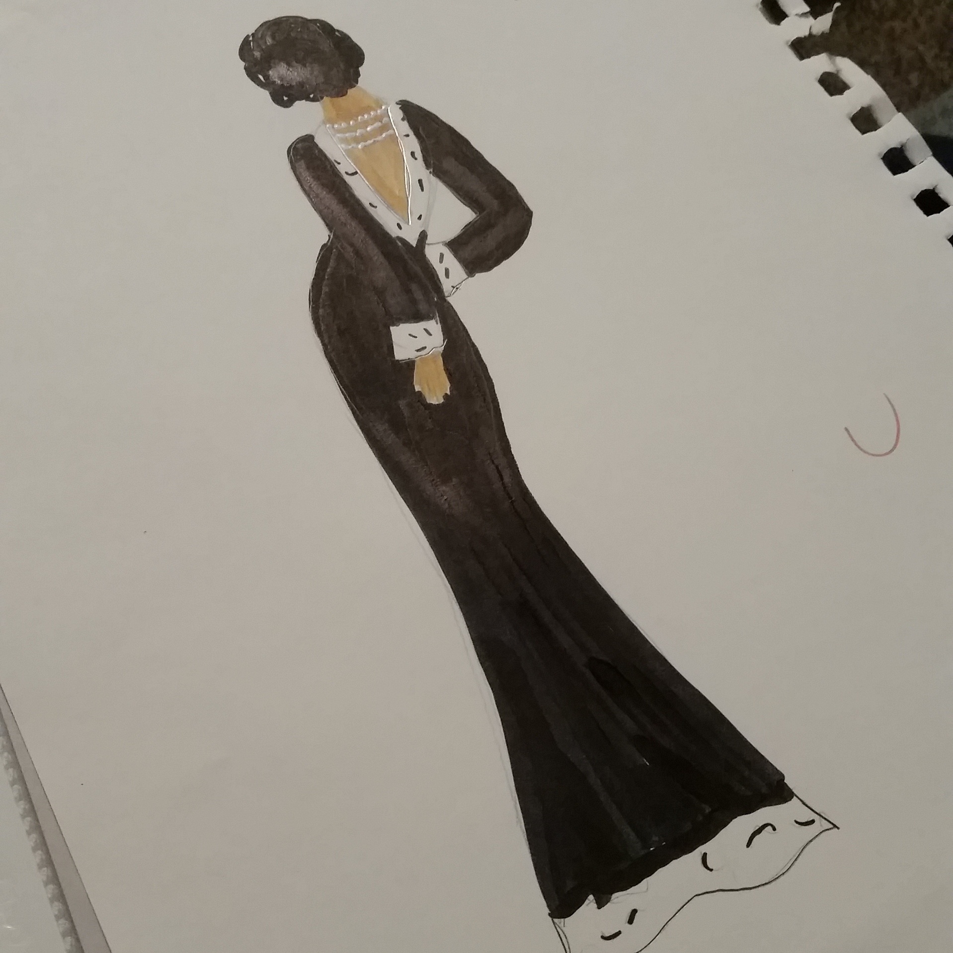 Hand Rendered Croquis and Other Artwork by Marie Hunkeler at Coroflot.com