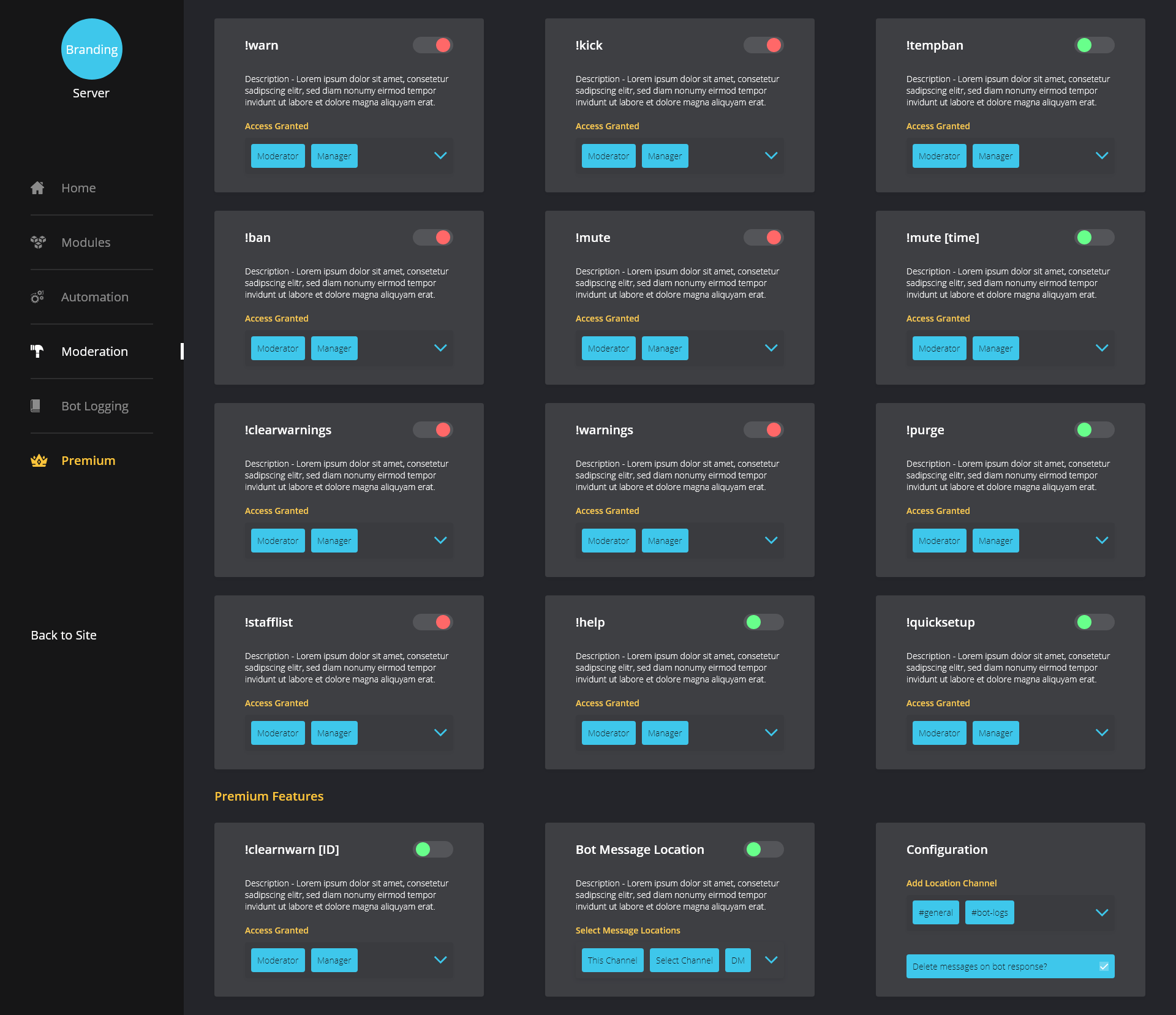 Wave Discord Bot by Adam Wright at Coroflot.com