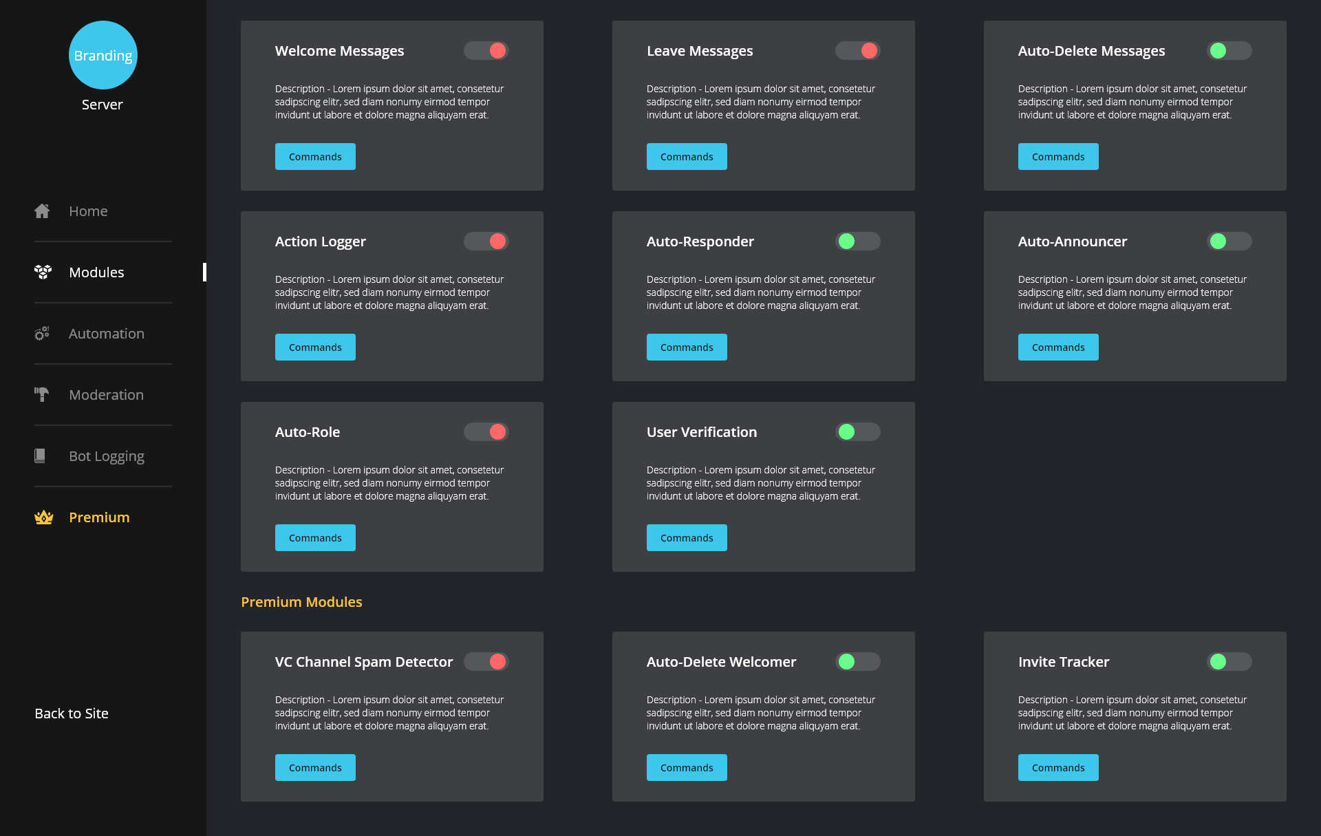 Wave Discord Bot by Adam Wright at Coroflot.com