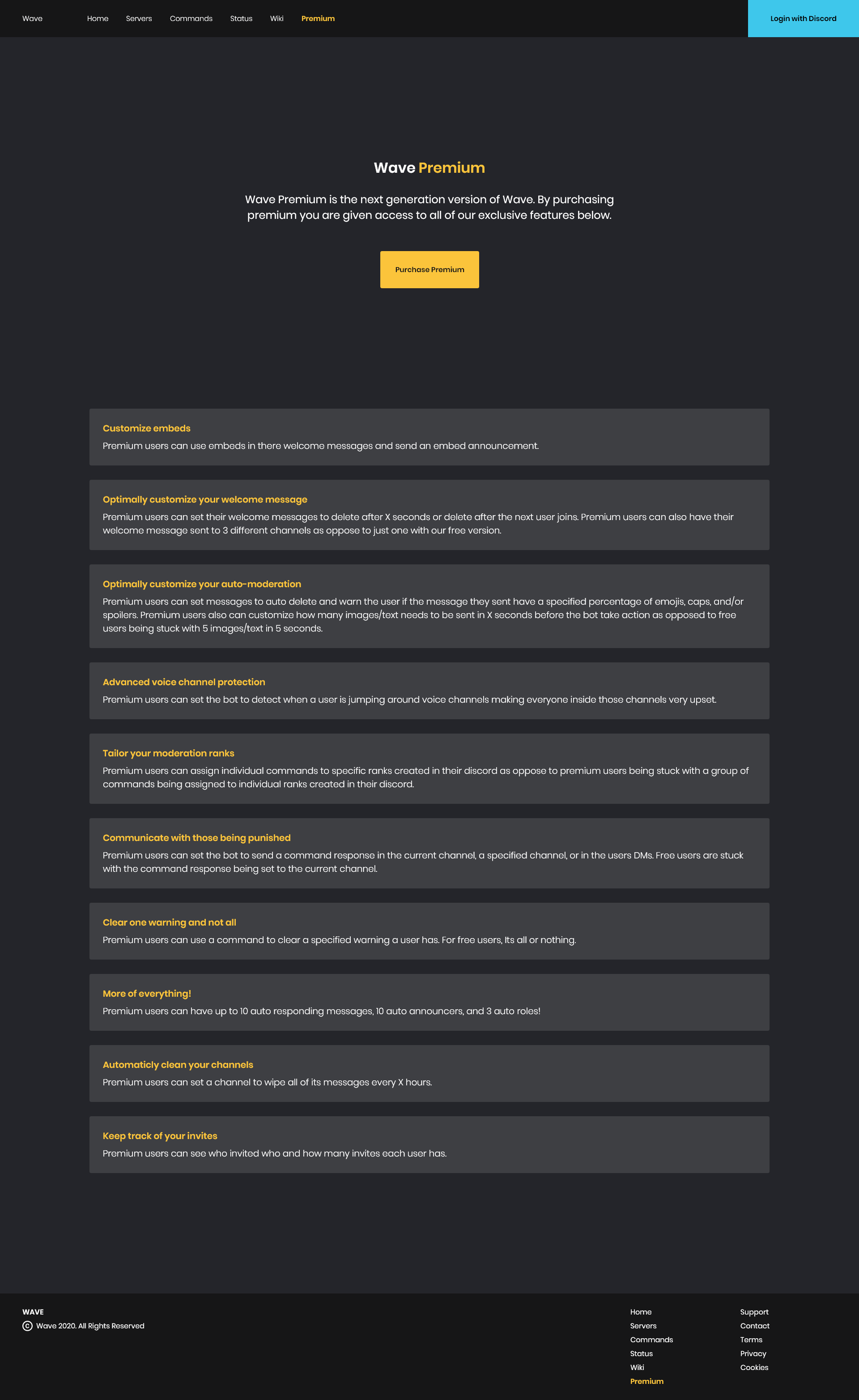 Wave Discord Bot by Adam Wright at Coroflot.com