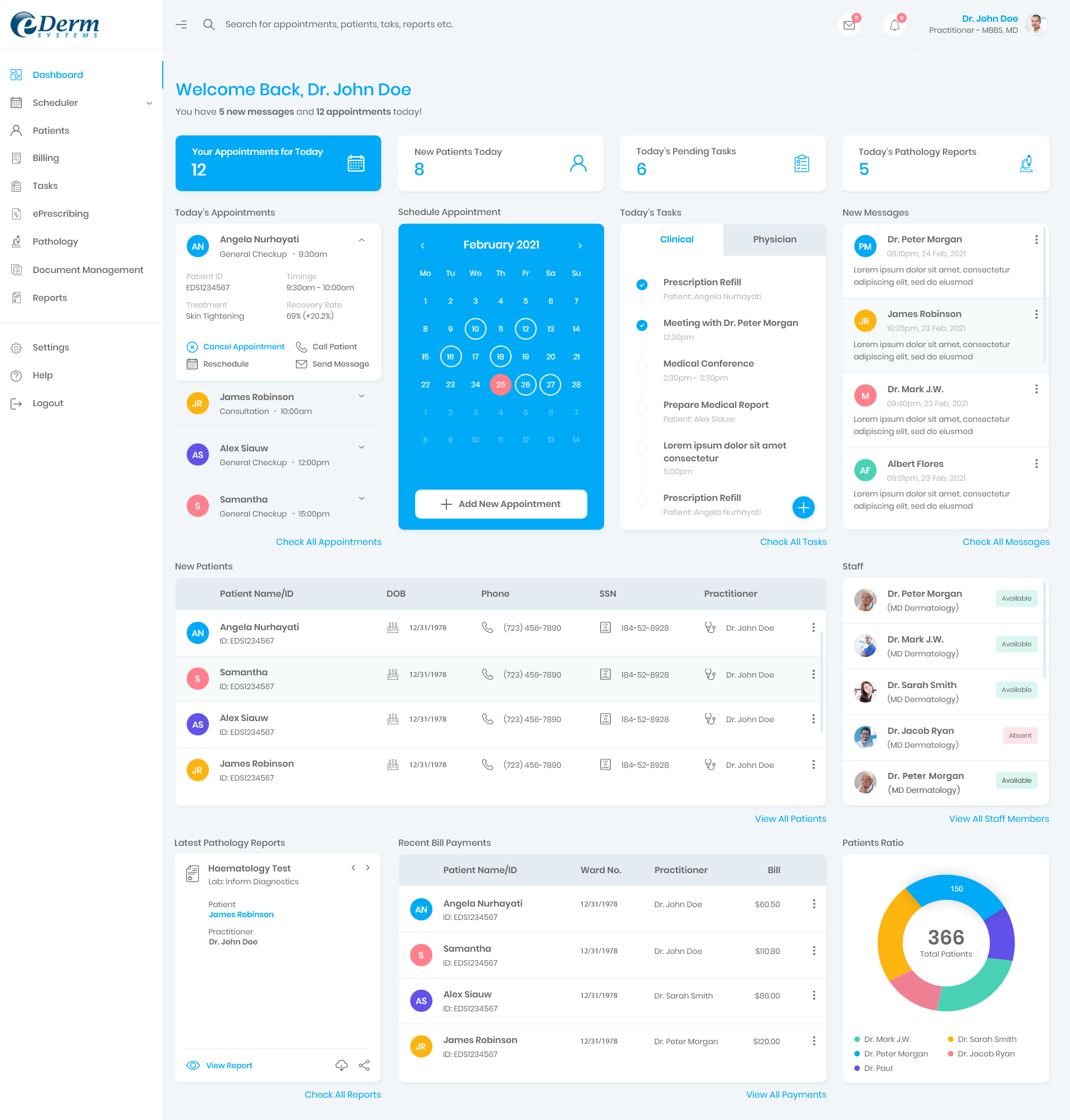 eDerm Clinic Management System by Shweta Singh at Coroflot.com