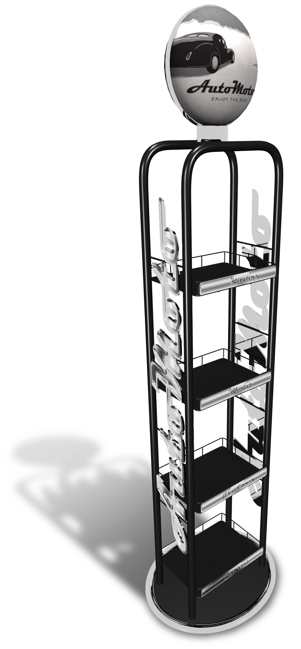 Auto Moto Wine Displays by Ricky Cordero at Coroflot.com