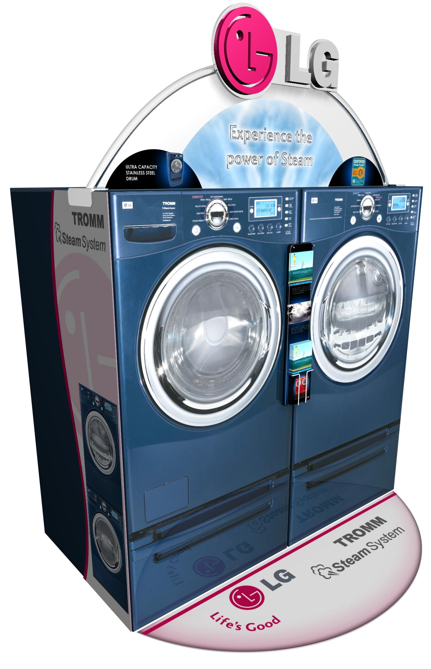 LG washer dryer display by Ricky Cordero at Coroflot.com