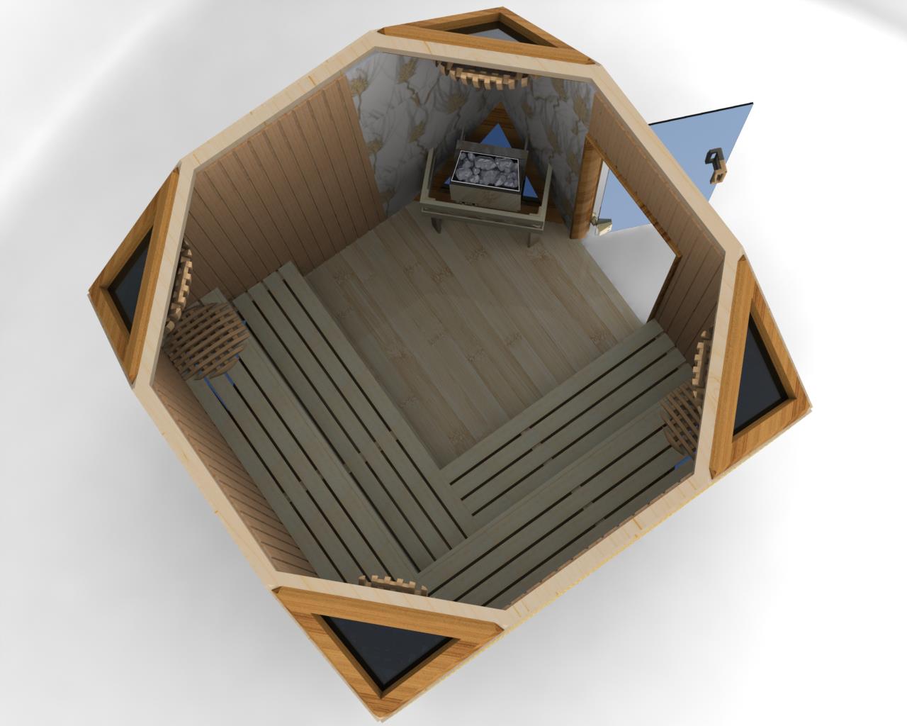 My saunas projects,made with Solidworks software by Y V at Coroflot.com