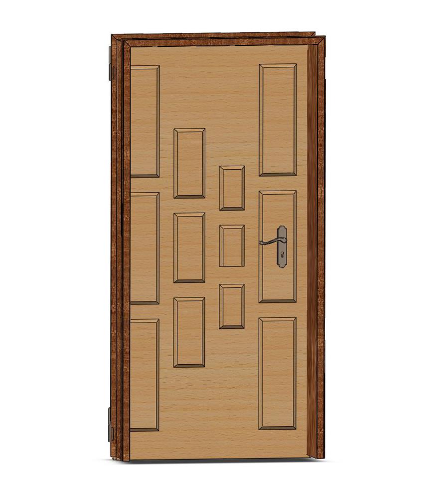 My wooden doors projects made with Solidworks software by Y V at ...