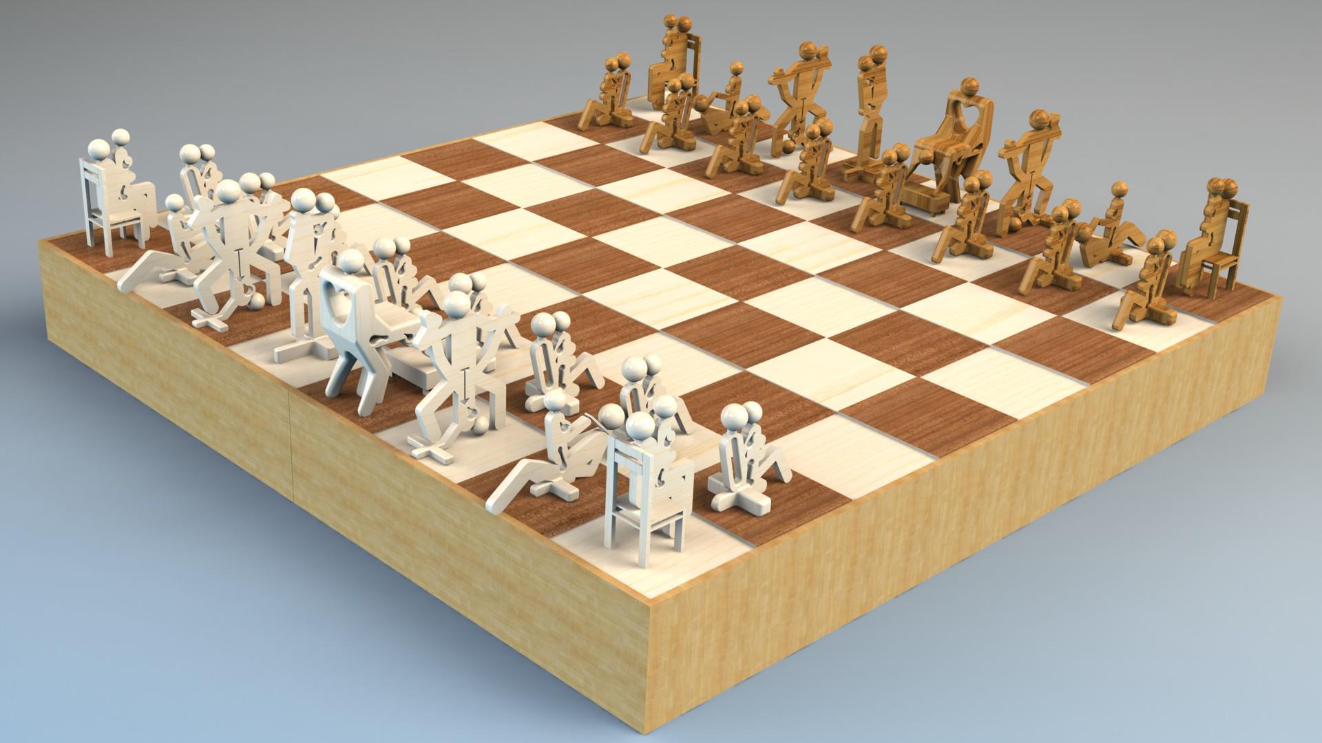 My chess projects,made with Solidworks software by Y V at Coroflot.com