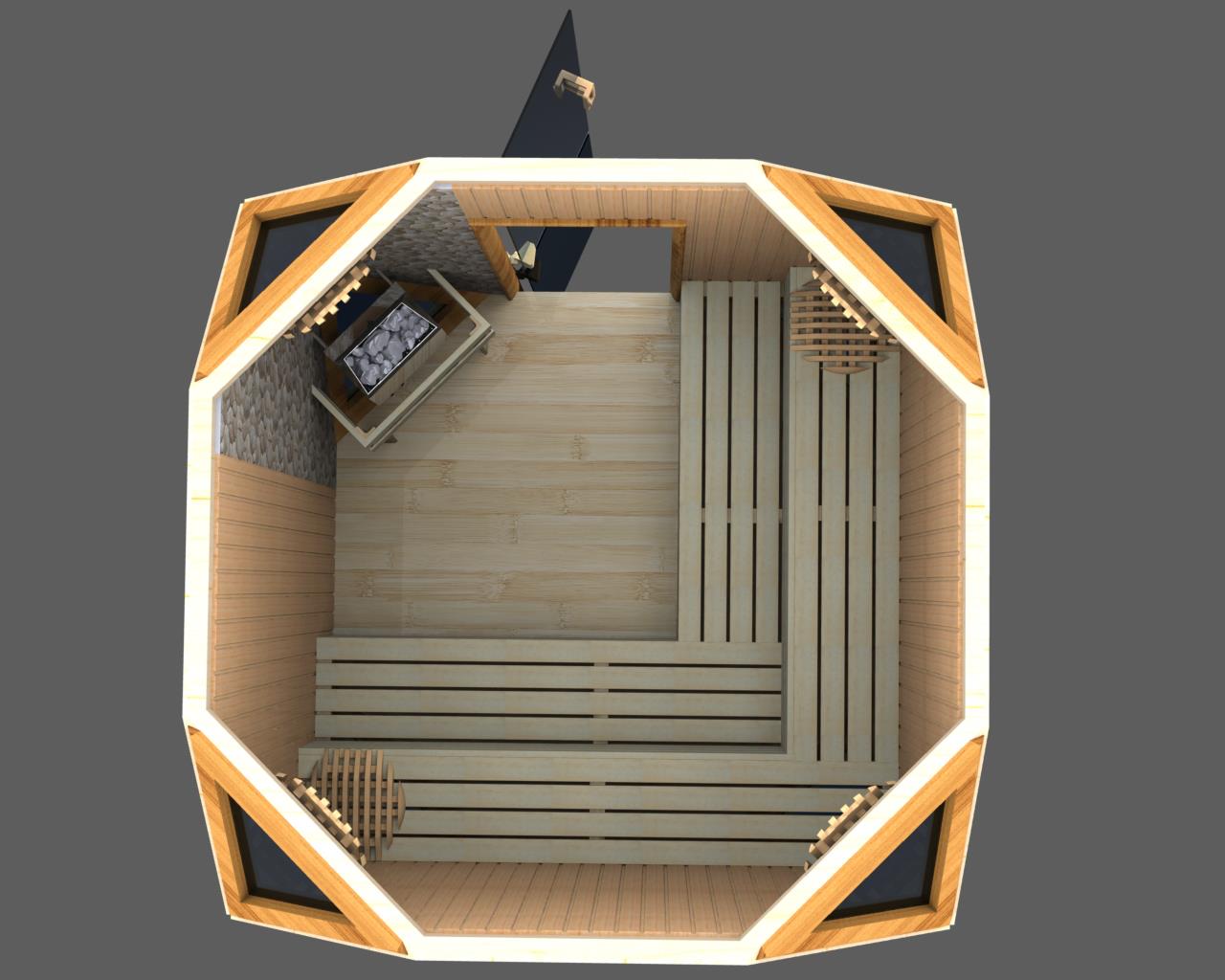 My saunas projects,made with Solidworks software by Y V at Coroflot.com