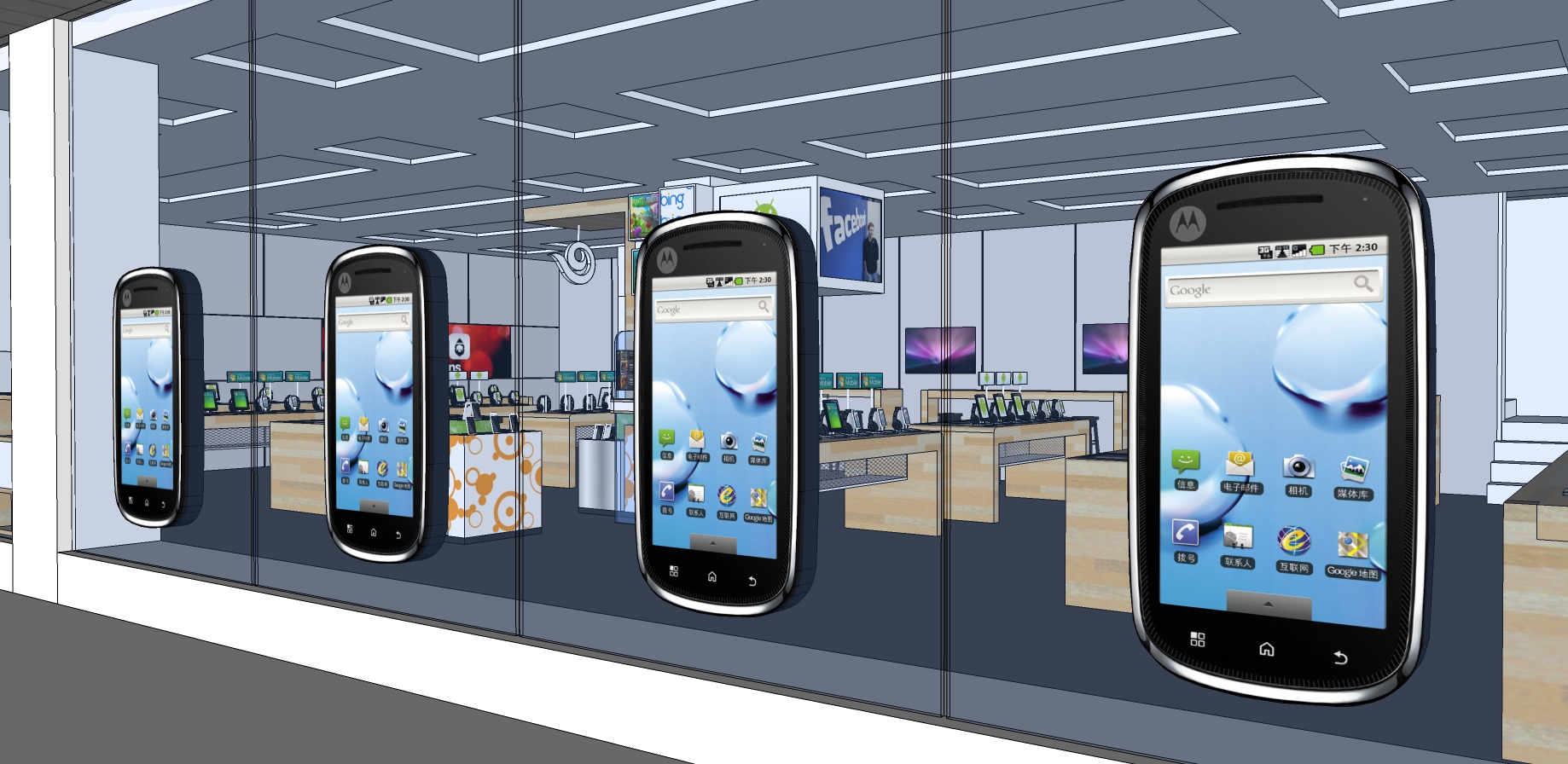 CHINA TELECOM MOBILE STORE HEX by Zhiguo(kelvin) Song at Coroflot.com