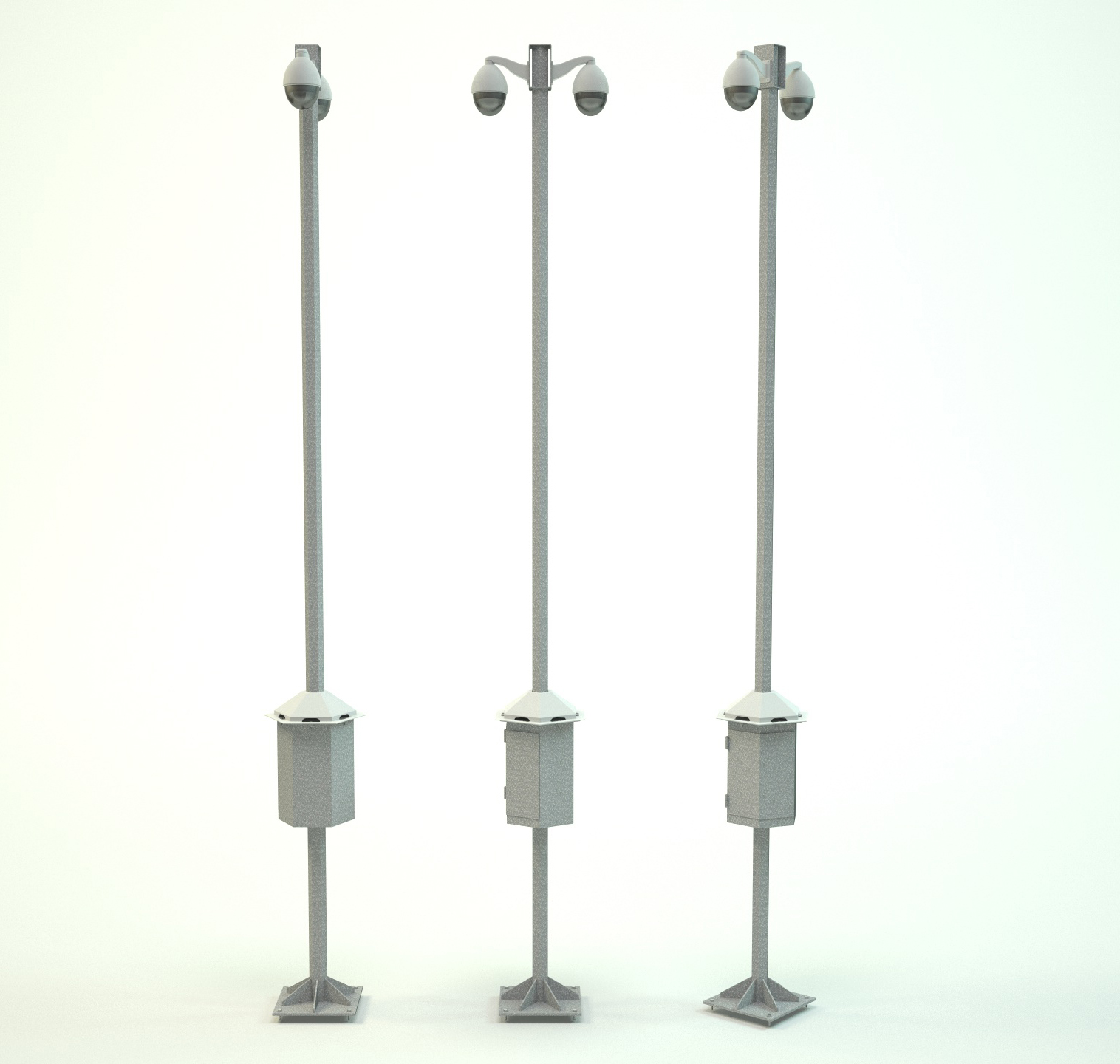 Street Camera Pole With Bullet Proof Camera Hardware Box by Kagan ...